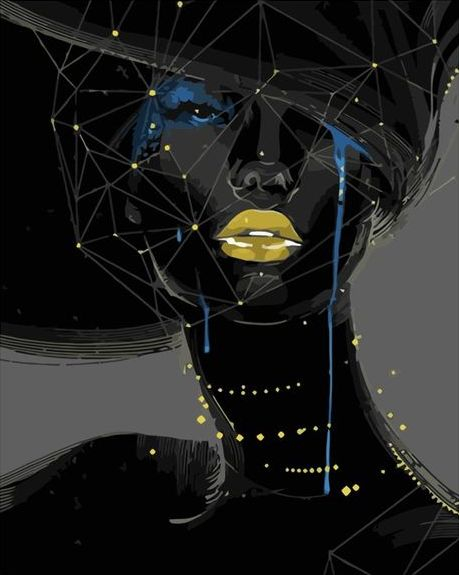 Купить картину по номерам 40х50 VA-3230 «Образ женщины» на ColorNumbers.RU